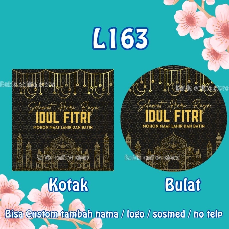 Jual Stiker Selamat Hari Raya Idul Fitri label Kemasan Mohon Maaf Lahir ...