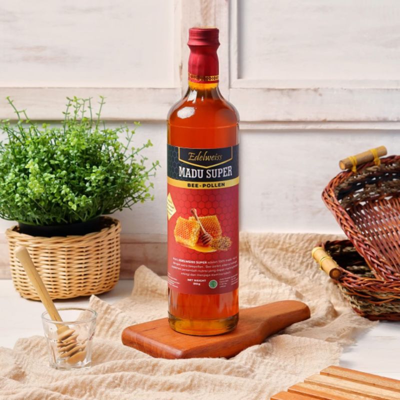 Jual madu edelweiss super bee pollen 910gr / madu orginal / madu ...