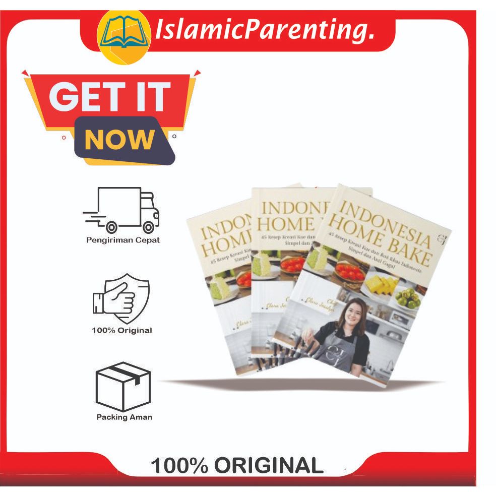 Jual Buku Resep Chef Clara Jeslyn Cookbook INDONESIA HOME BAKE 45 Resep ...