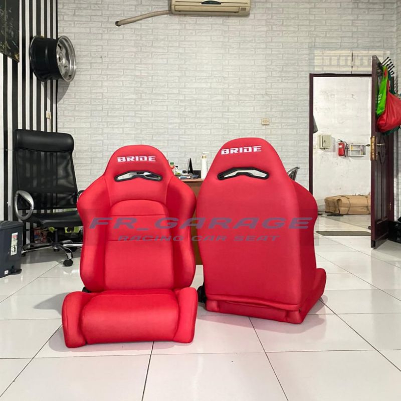 Jual JOK MOBIL RACING BRIDE ERGO MERAH POLOS | Shopee Indonesia