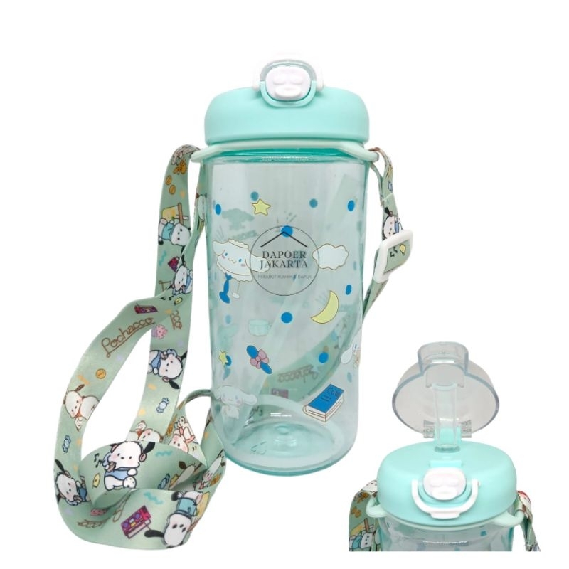 Jual BOTOL MINUM SANRIO CINNAMONROLL 600ML/BOTOL MINUM SEKOLAH ANAK SANRIO/BOTOL MINUM TALI ...
