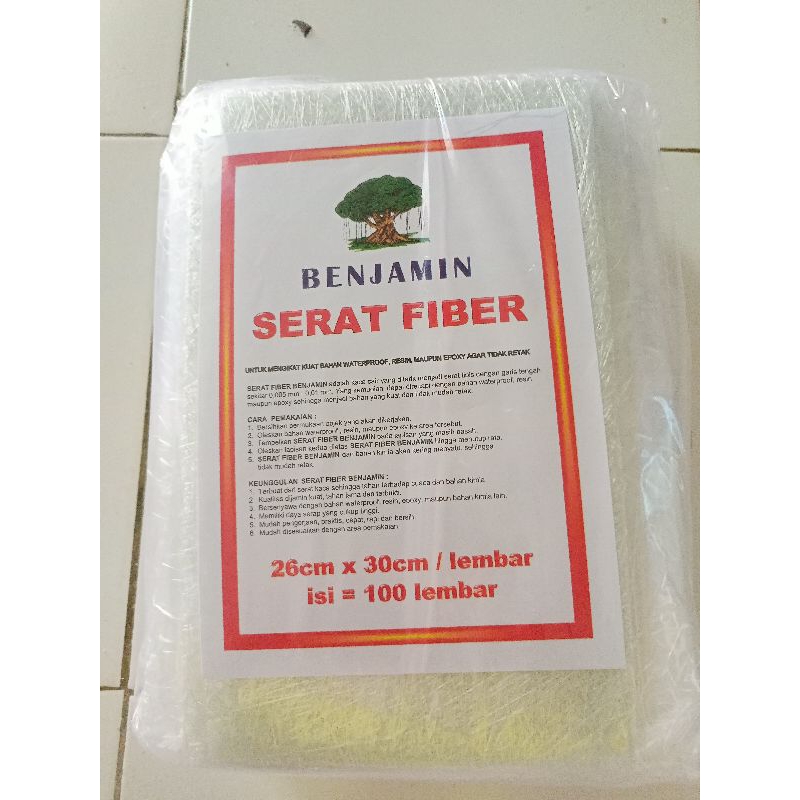 Jual serat fiber per pack isi 100lembar pelapis anti bocor | Shopee ...