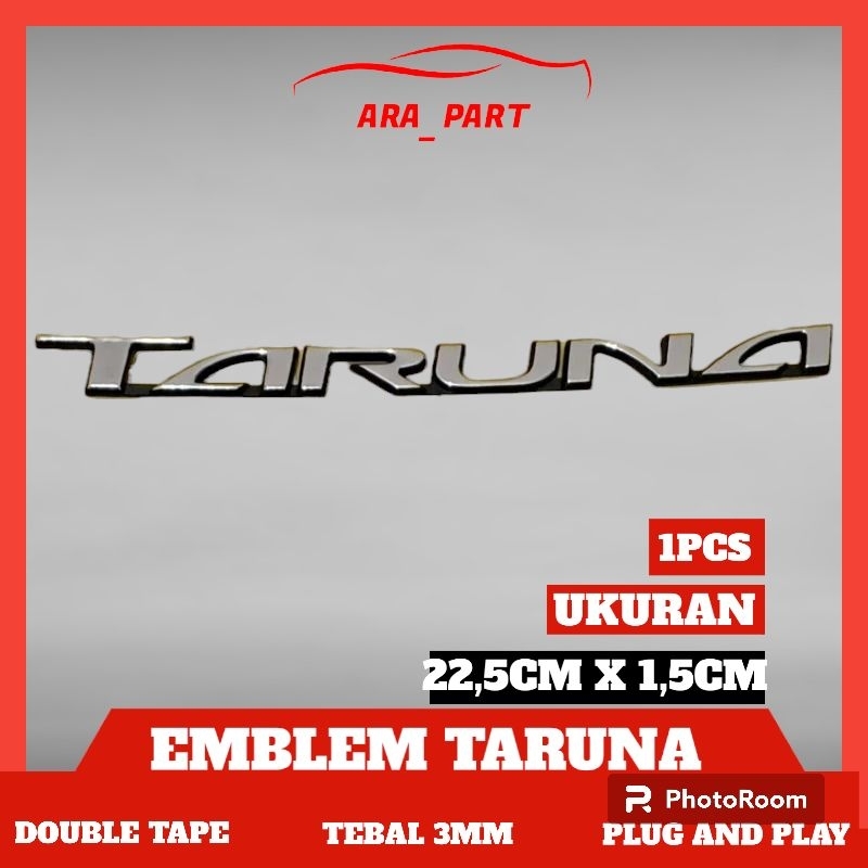 Jual EMBLEM MOBIL TULISAN TARUNA/EMBLEM MOBIL TARUNA ORIGINAL | Shopee ...