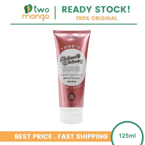 Jual OMNISKIN GLUTAMILK WHITENING TONE UP BODY LOTION 125 ML | Shopee ...