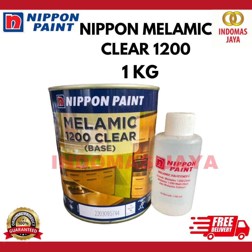 Jual NIPPON MELAMIC CLEAR 1200 1 LITER VERNIS KAYU NIPPON PAINT | Shopee Indonesia