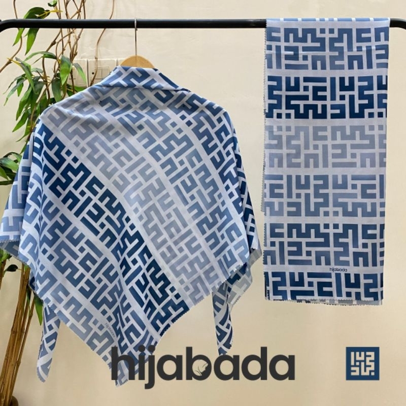 Jual Hijabada Jilbab Monogram Pattern Scarf Hijab Segi Empat Voal Motif ...