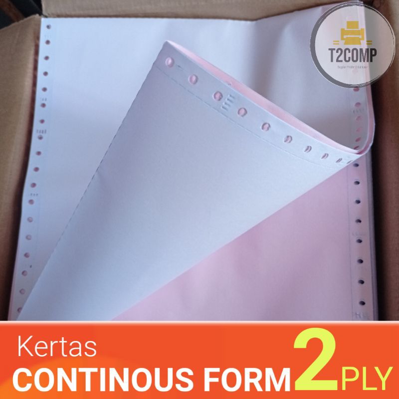 Jual Kertas NCR Continuous Form 2 ply / Kertas Rangkap 2 / Kertas ...