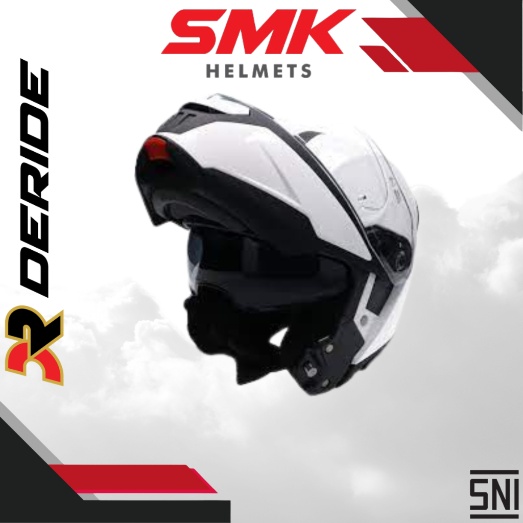 Jual HELM SMK GULLWING WHITE GL100 MODULAR FLIP UP SNI | Shopee Indonesia