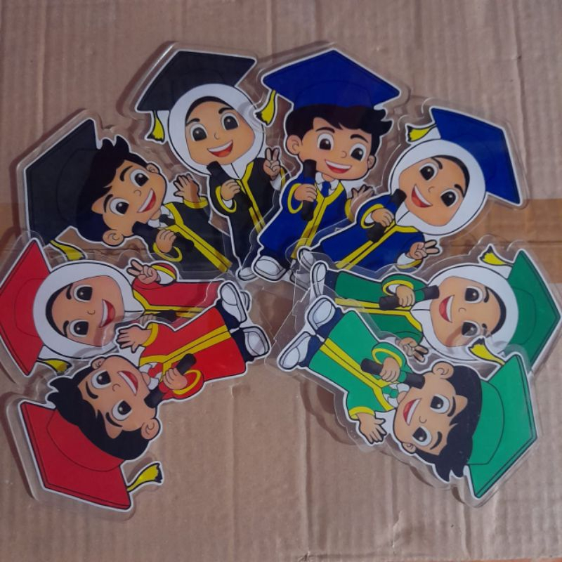 Jual Figur Akrilik Wisuda anak TK, RA, PAUD - FIGURE PIALA WISUDA TK ...