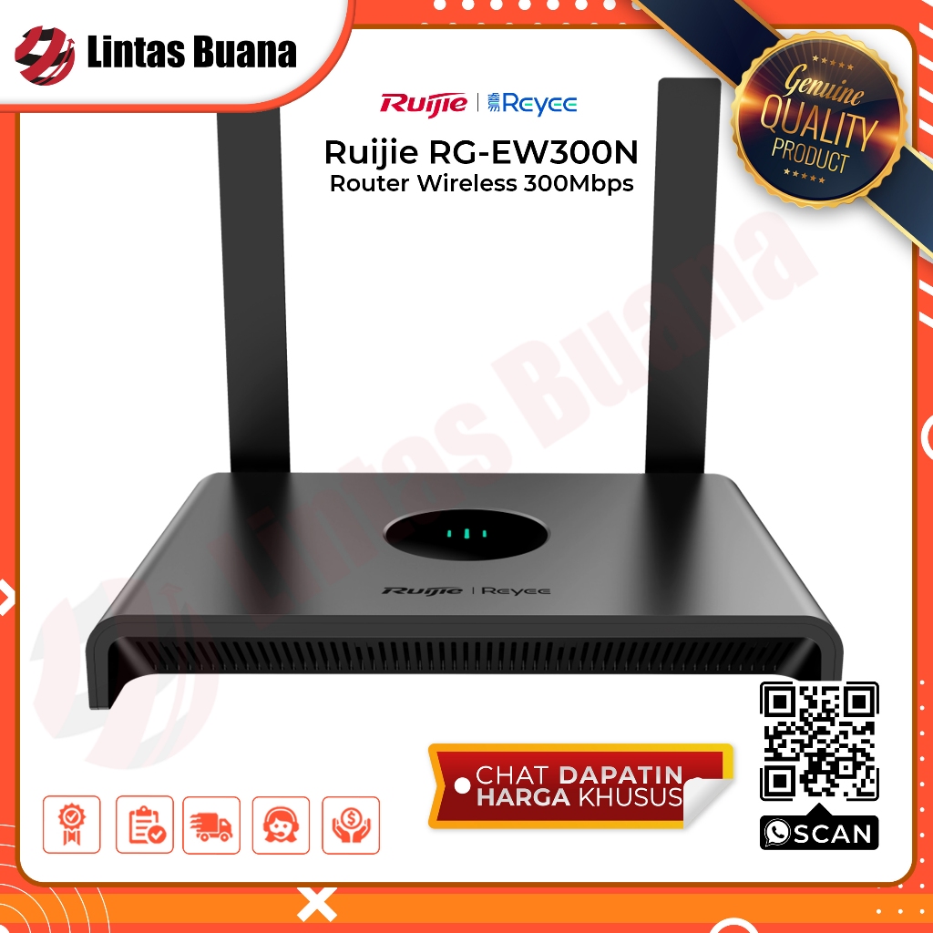 Jual Ruijie RG-EW300N Router Wireless 300Mbps | Shopee Indonesia