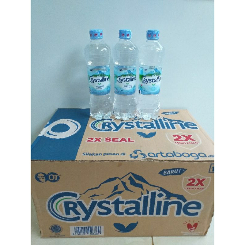 Jual Air Mineral Crystalline 600 ML 1 Dus | Shopee Indonesia