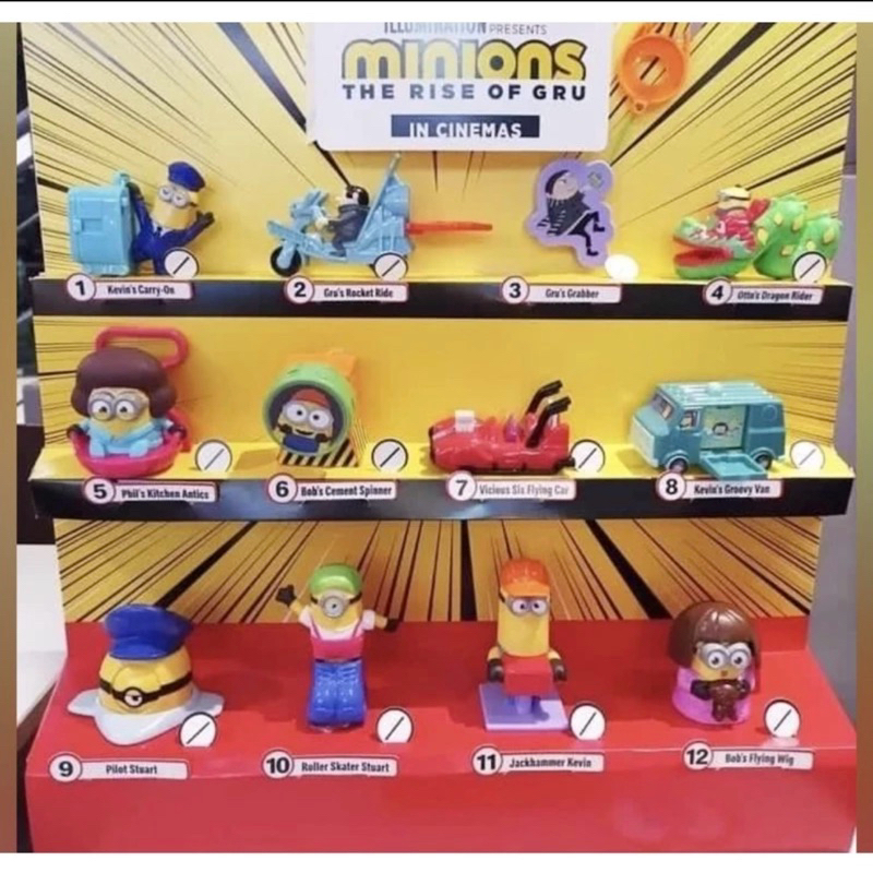 Jual Mainan Happy Meal Mcd Minions The Rise Of Gru /Mainan Happy Meal ...