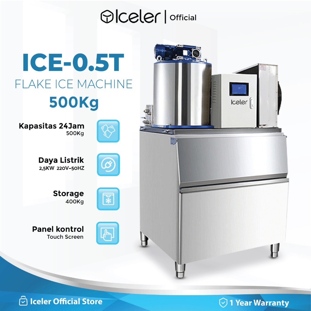Jual Iceler Mesin Es Flake Commercial Flake Ice Maker Seafood ...