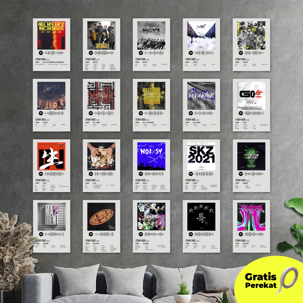 Jual Poster Album Musik Kpop Stray Kids Spotify - Album Lagu Kpop Stray ...