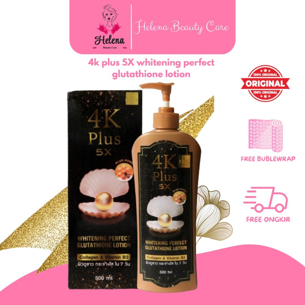 Jual 4K Plus Whitening Perfect Arbutin Lotion 500ml / 4k lotion / 4k ...