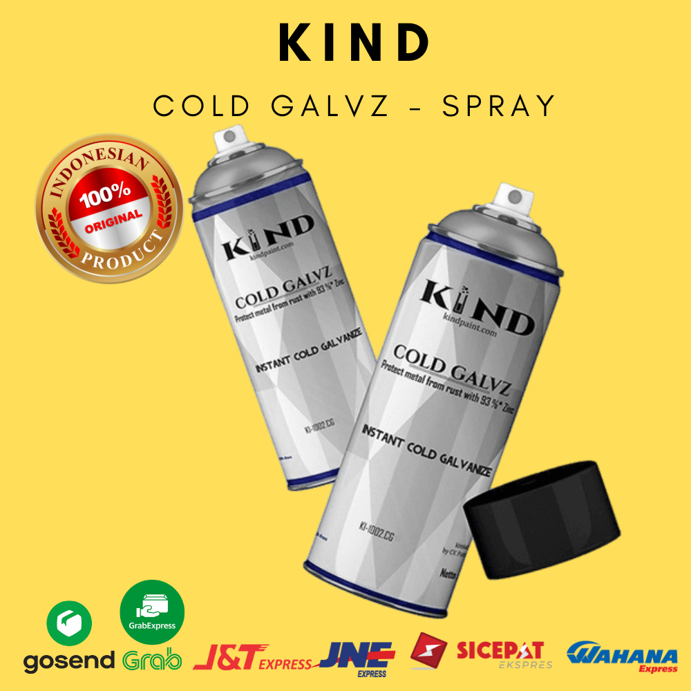 Jual Cat KIND COLD GALVANIZE @350ml Aerosol Spray | Shopee Indonesia