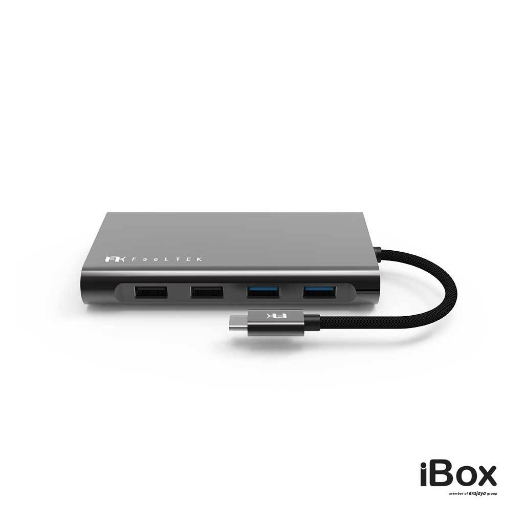 Jual Feeltek Mega-Dock 11-in-1 USB-C Hub - Gray | Shopee Indonesia