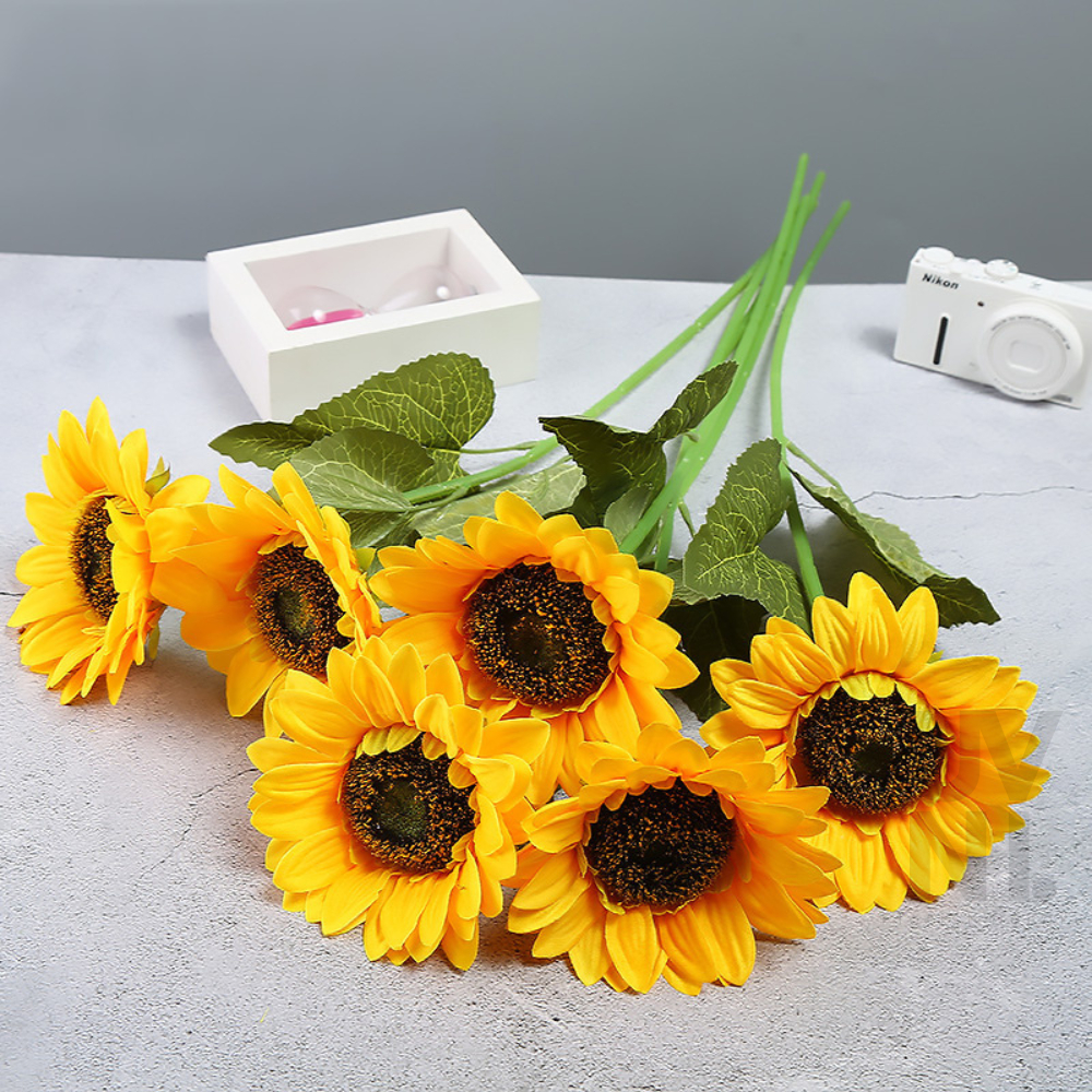 Jual BUNGA MATAHARI SINGLE 45CM JUMBO DEKORASI BUKET BUNGA SUNFLOWER ...