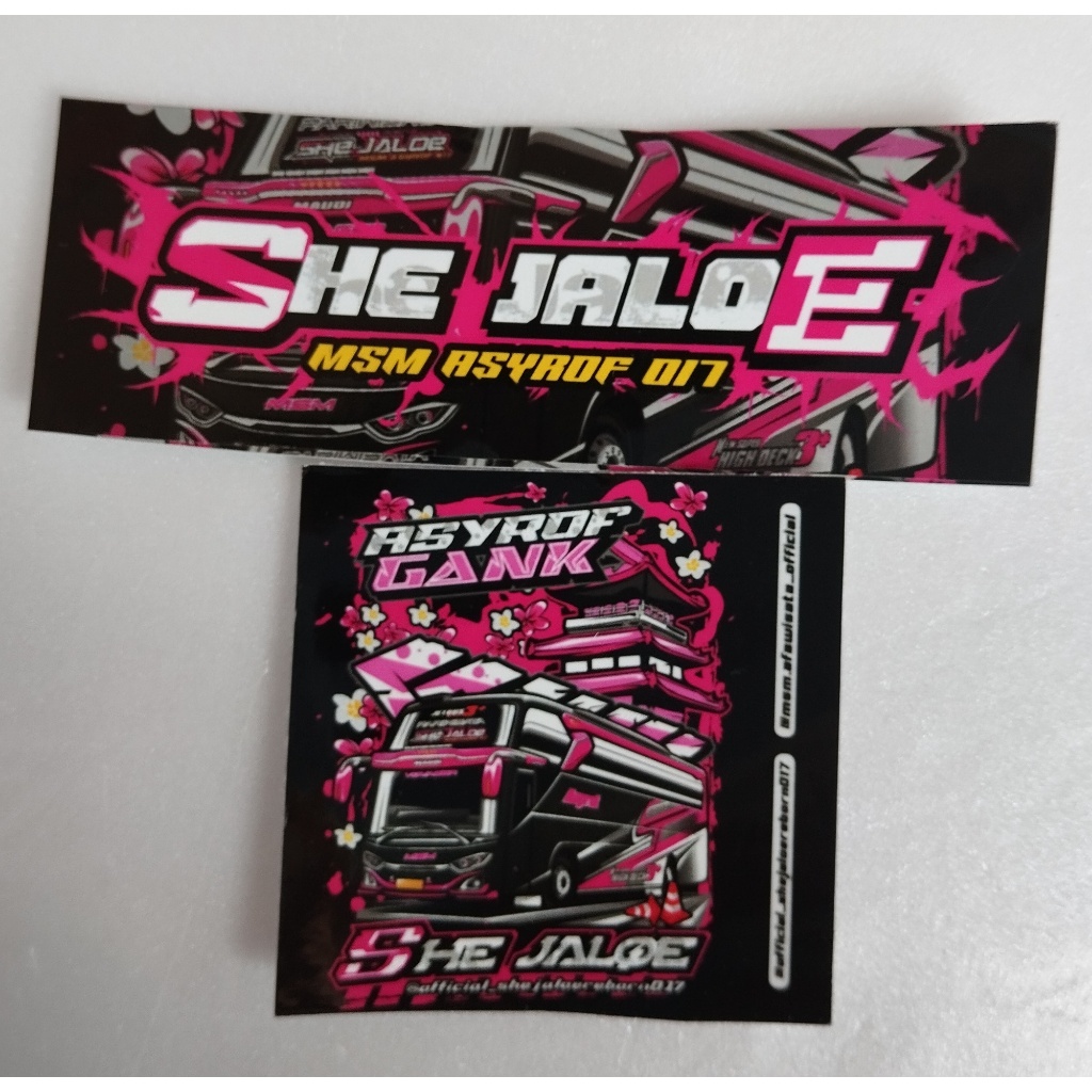 Jual stiker she jaloe kotak asli dari unit isi 1pcs | Shopee Indonesia
