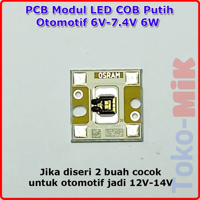 Jual LED HPL COB Putih PCB Aluminium DC 6V-7.4V Otomotif | Shopee Indonesia