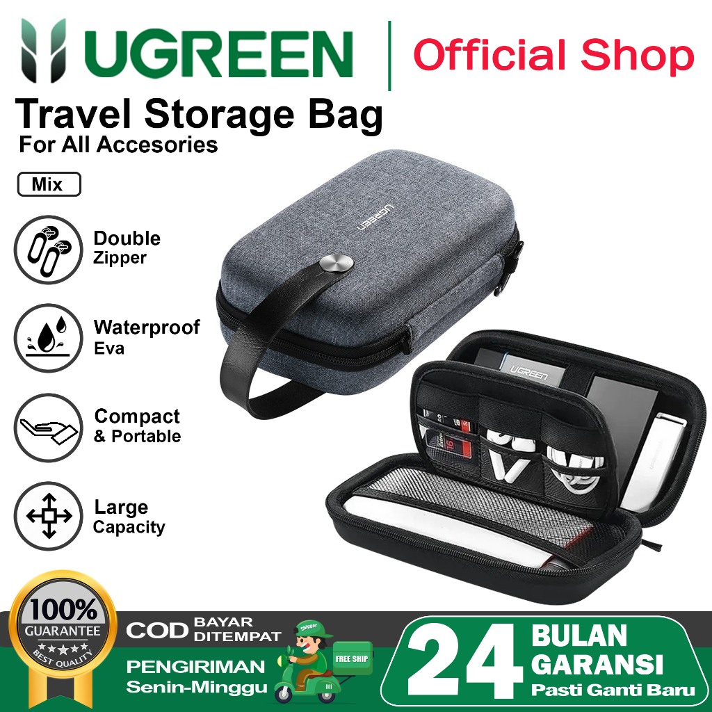 Jual UGREEN Tas Hardisk Eksternal HDD Storage Bag EVA Pouch 50274 ...