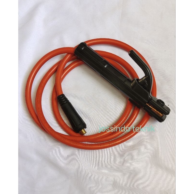Jual Tang las+kabel set 2m tembaga (25mm) ORANGE / tang las set+kabel ...