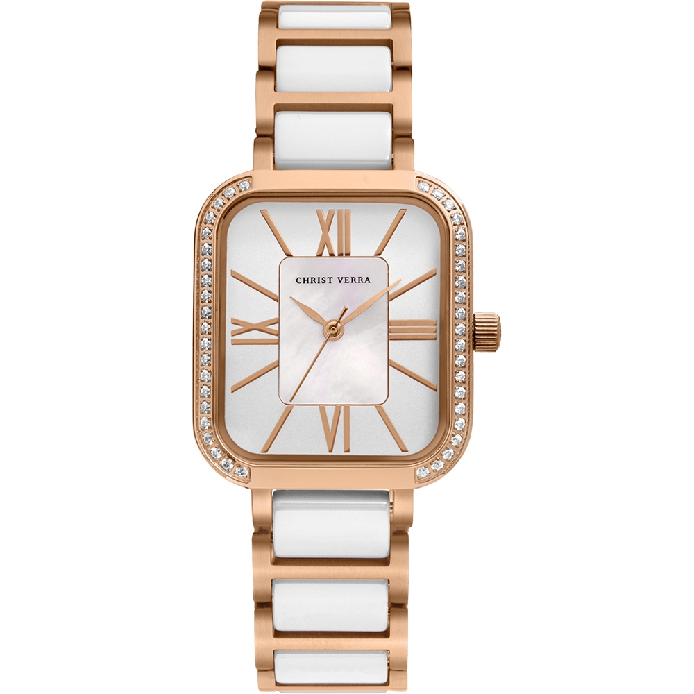Jual Christ Verra Casual Women's Watches CV 922813L-55 WHT/MOP | Shopee ...