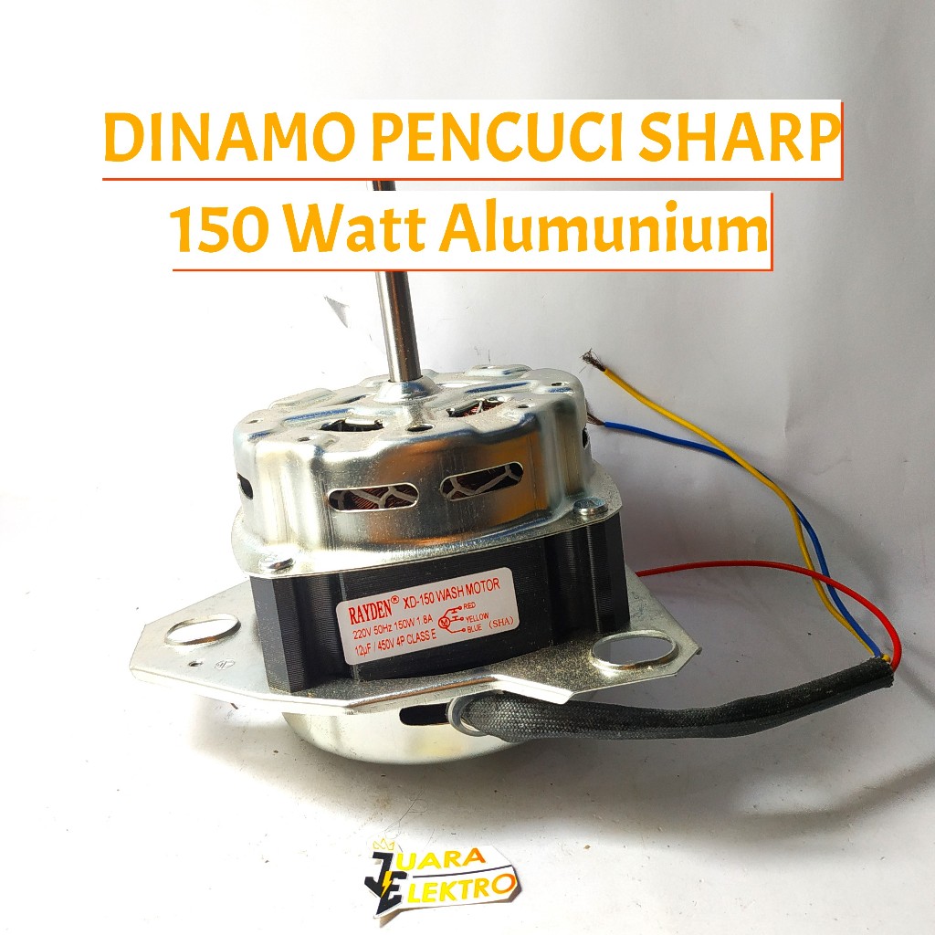 Jual DINAMO PENCUCI SHARP 150 Watt Alumunium | Motor Pencuci Alumunium ...