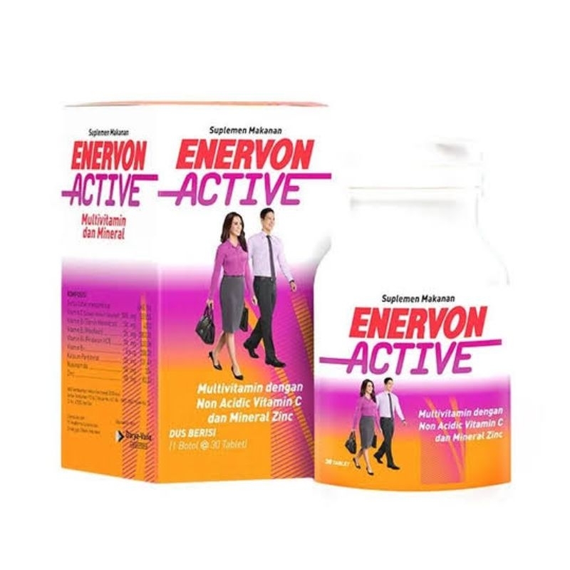 Jual Enervon C Activ Botol Isi 30 Tablet Multivitamin | Shopee Indonesia