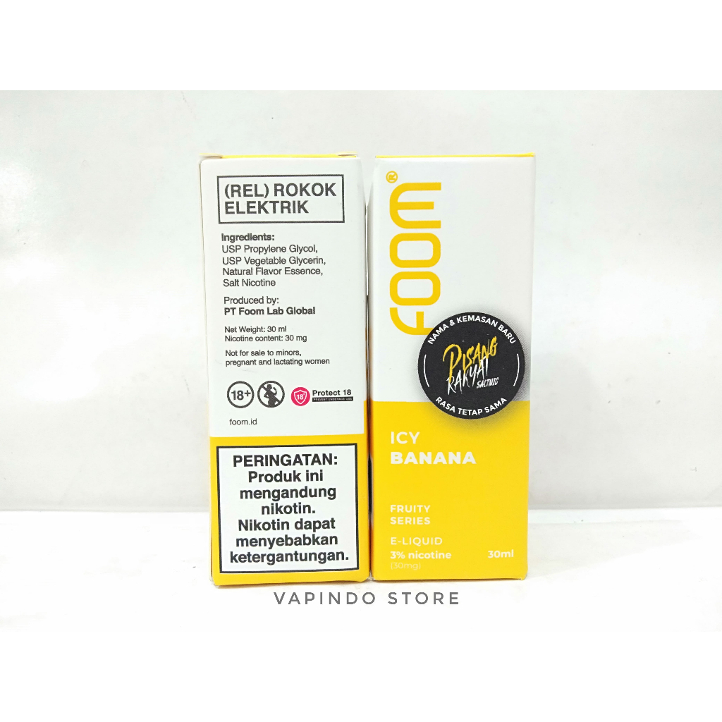 Jual SALT PISANG RAKYAT 30ML NIC 30MG SALTNIC BY FOOM X BIMOPD X FLOID ...