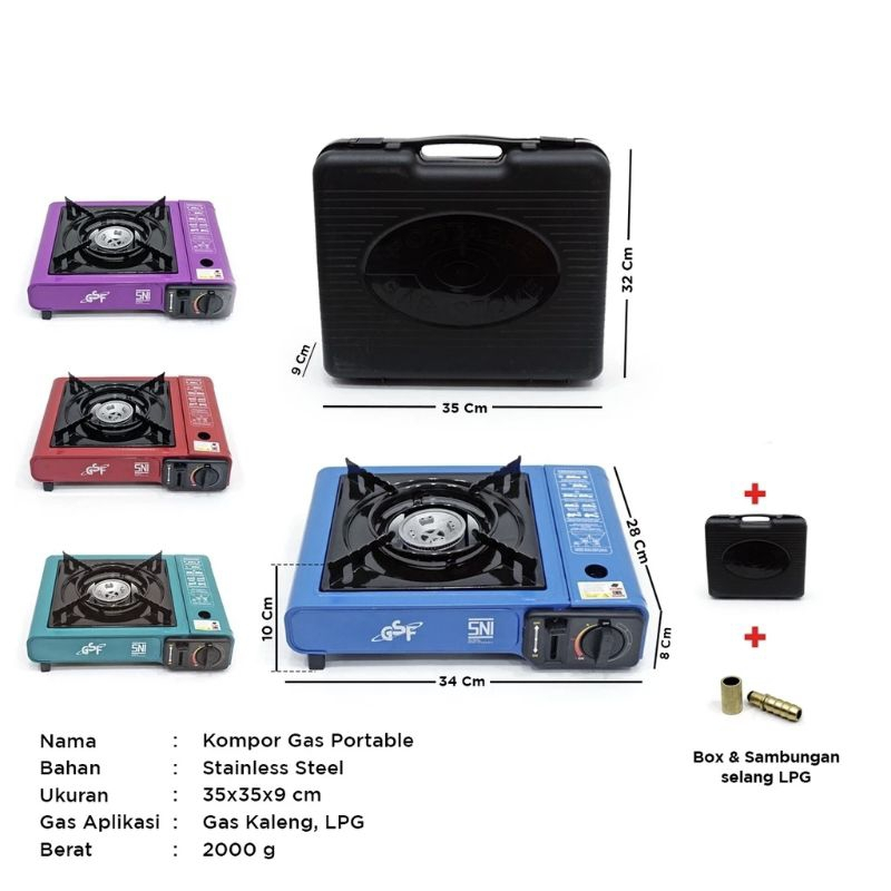 Jual Kompor Portable GSF G-3616 Kompor Gas kaleng / Gas Elpiji Standar ...