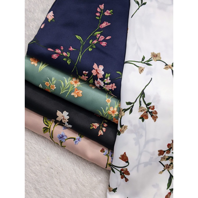 Jual ( JAWARA TEXTILE) KAIN MOTIF BUNGA | BAHAN MAXMARA SILK | MOTIF ...