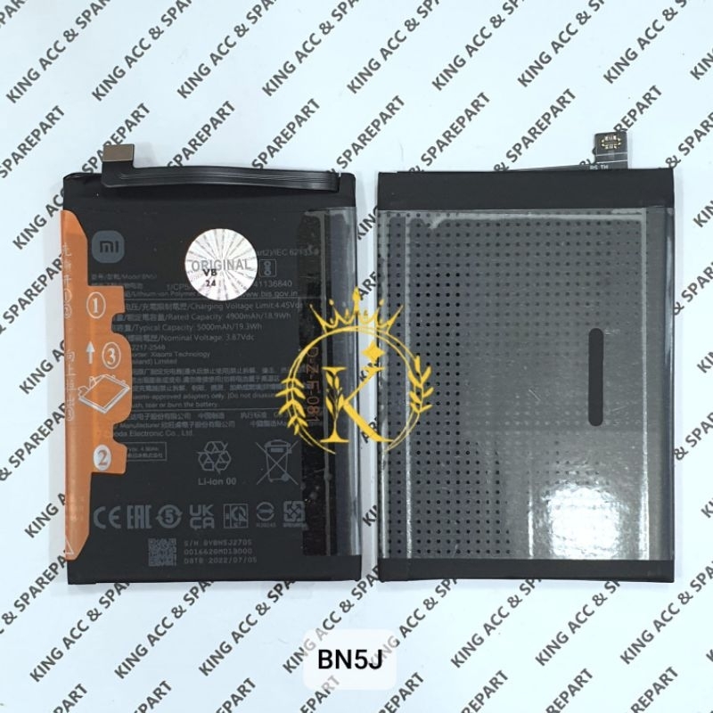 Jual BATERAI BATRE BATTERY XIAOMI BN5J POCO X5 5G / REDMI NOTE 12 5G ...