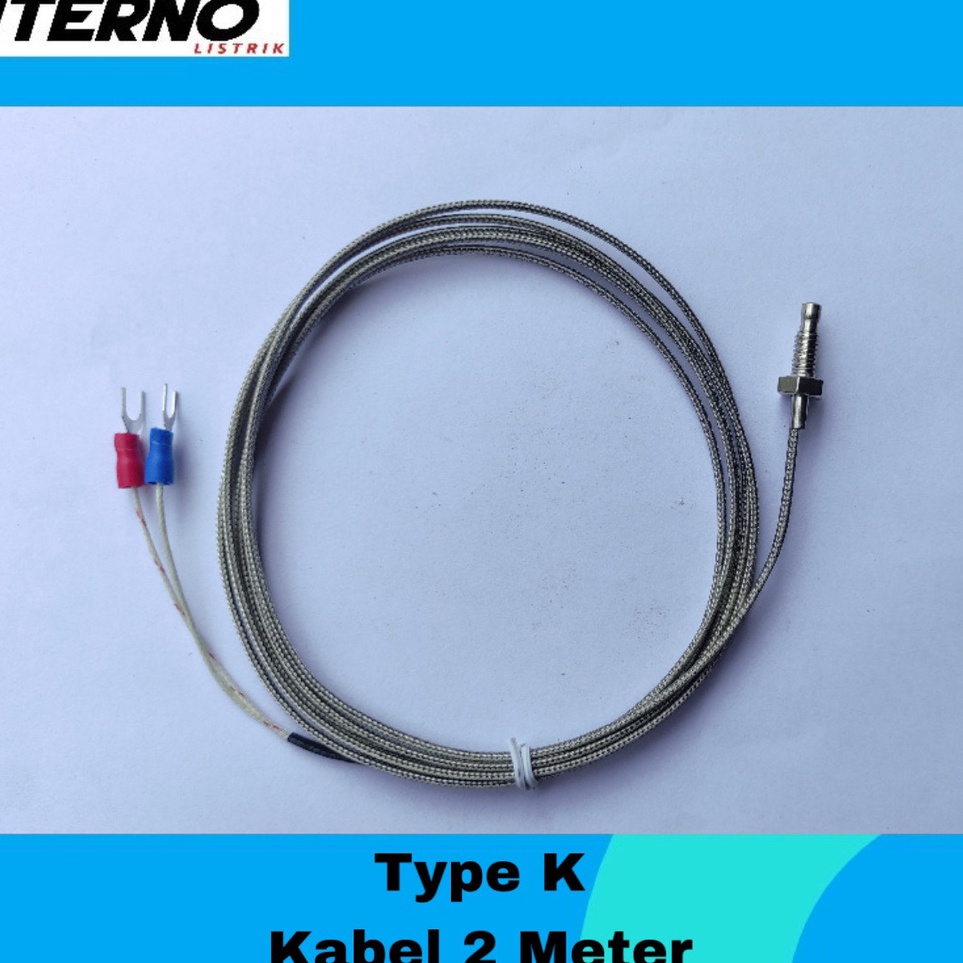 Jual Thermocouple Thermokopel Type K M6 Kabel 2M | Shopee Indonesia