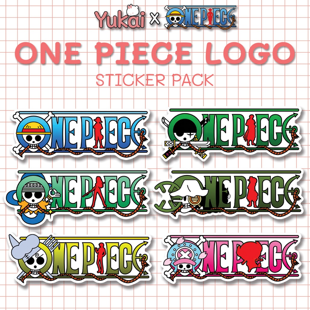 Jual Stiker Pack One Piece Logo Premium, Sticker Anime Waterproof ...