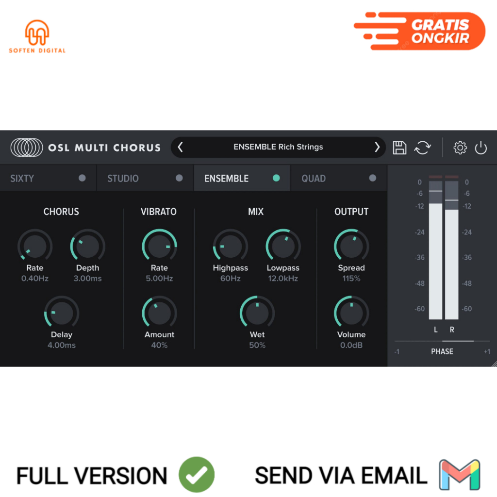 Jual Oblivion Sound Lab - OSL Multi Chorus - VST PLUGIN digital effect ...