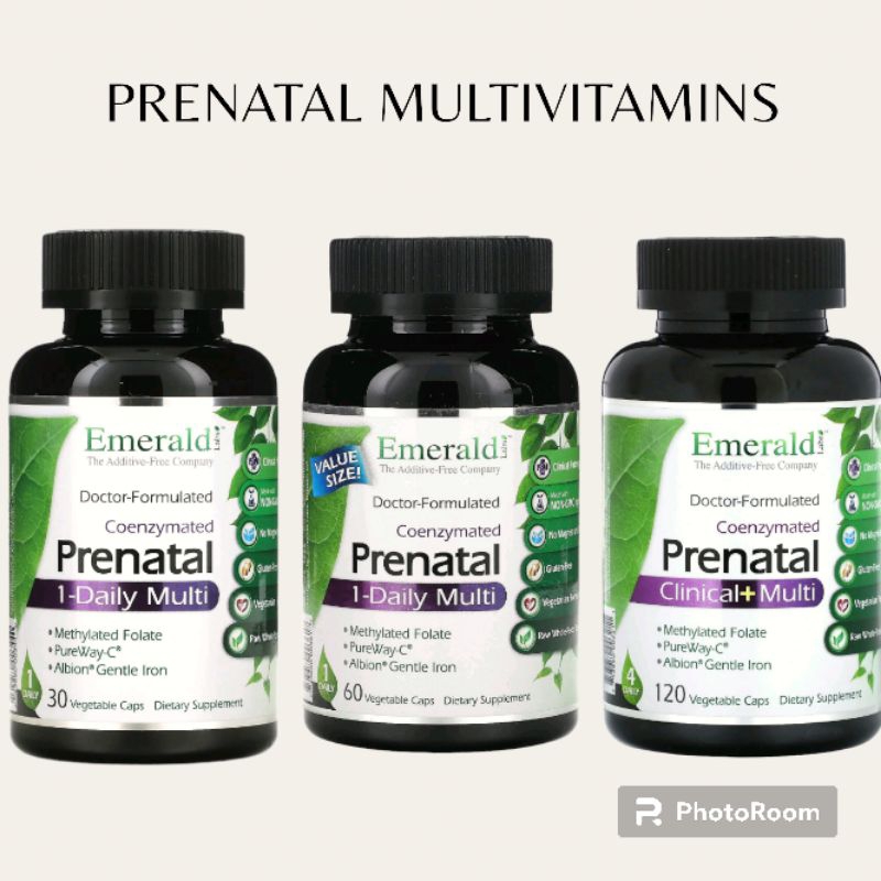Jual Emerald Laboratories Coenzymated Prenatal Clinical + Multi, 120 ...
