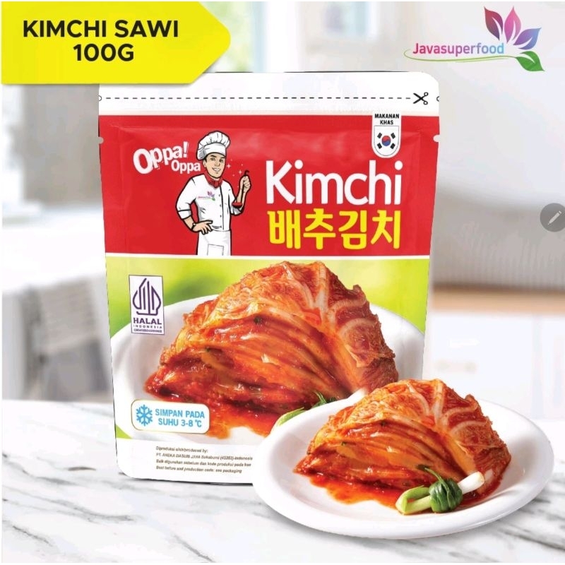 Jual Kimchi korea 100gr 200gr halal murah pedas sawi korean food snack ...