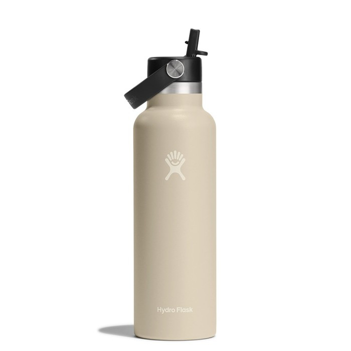 Jual Hydro Flask Tumbler 21oz Standard Mouth Flex Straw Cap - Oat ...