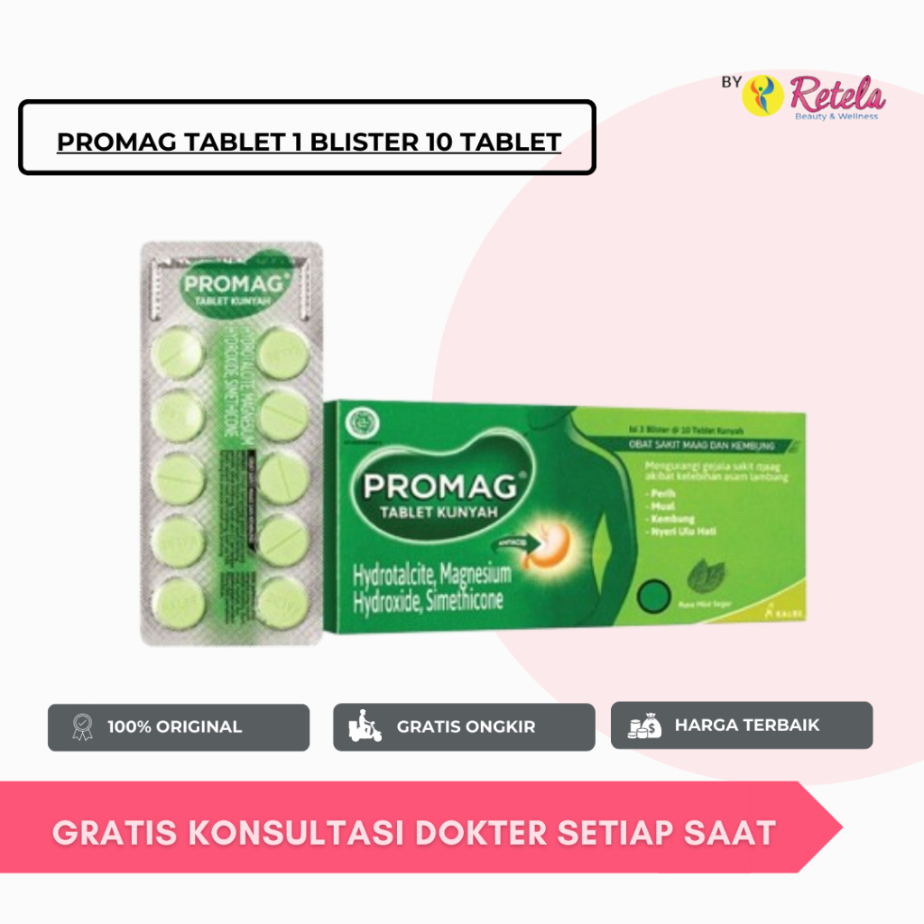 Jual PROMAG TABLET 1 BLISTER 10 TABLET | Shopee Indonesia