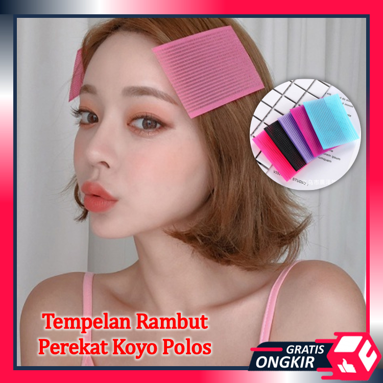 Jual Gratis Ongkir - F5795 Koyo Rambut Polos Kotak / Jepit Tempel Penahan Rambut Poni / Tempelan ...