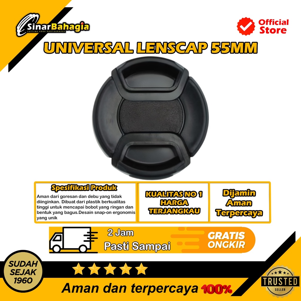Jual LENSCAP UNIVERSAL 55MM | Shopee Indonesia