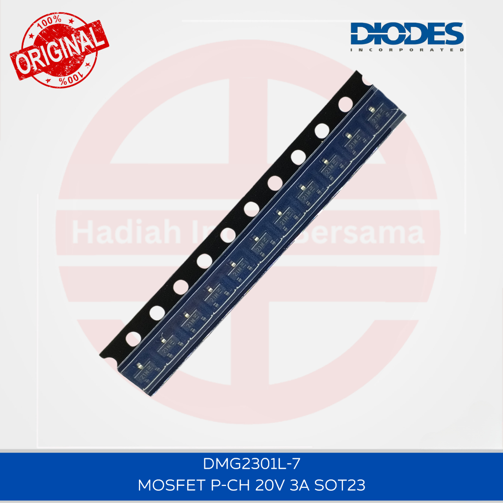 Jual DMG2301L-7 MOSFET P-CHANNEL 20V 3A SOT23 ORIGINAL DIODES INCORPORATED | Shopee Indonesia