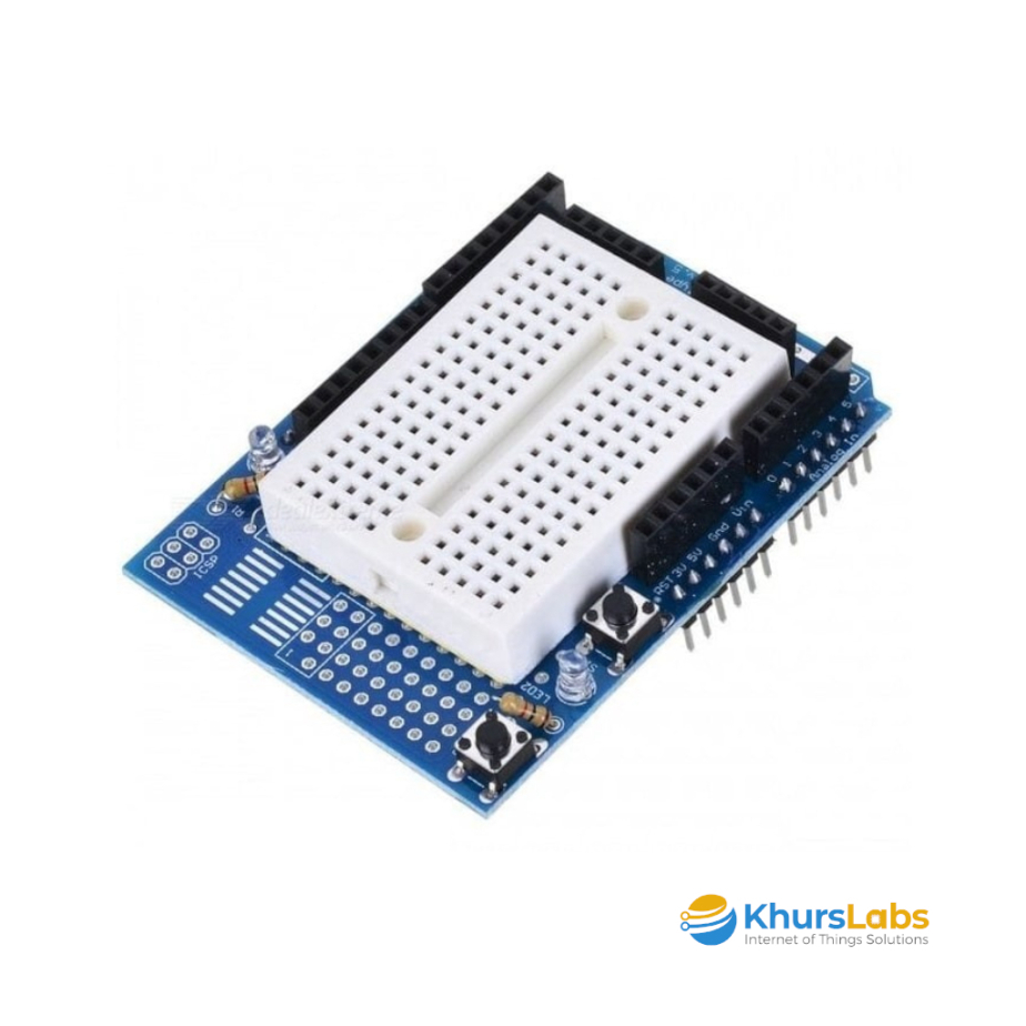 Jual Arduino Uno R3 ProtoShield Proto Shield Breadbord Bread Project Board Berkualitas | Shopee ...
