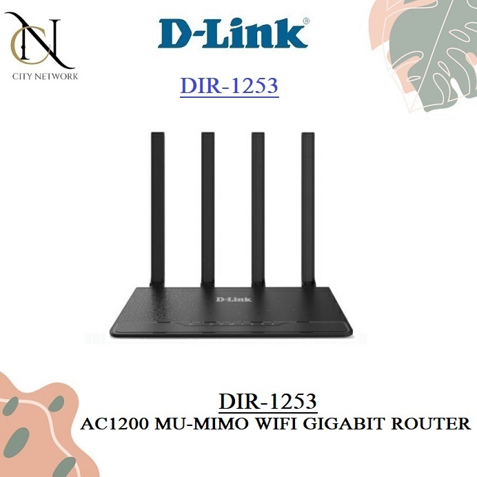 Jual D-Link DIR-1253 Wireless AC1200 MU-MIMO Wi-Fi Gigabit Router DIR1253 | Shopee Indonesia