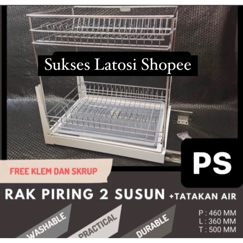 Jual Rak Piring Botol Gelas Bumbu TWIN TMB 24056 DR | Shopee Indonesia
