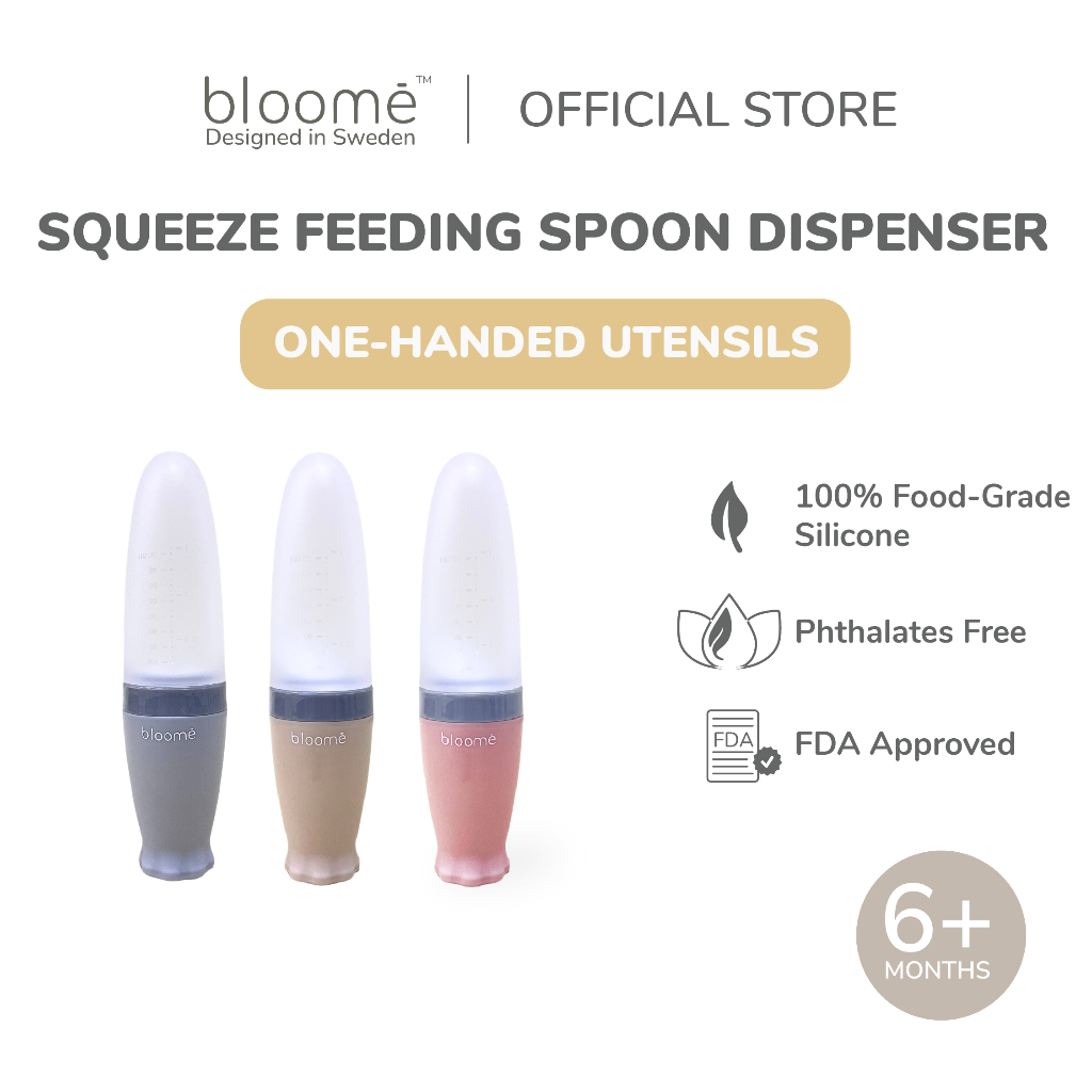 Jual BLOOME – Squeeze Feeding Spoon Dispenser For Baby And Milk Juice ...