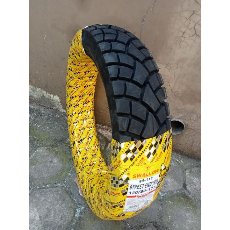 Jual BAN LUAR SWALLOW 120/80-17 TUBLES SB-117 STREET ENDURO | Shopee Indonesia