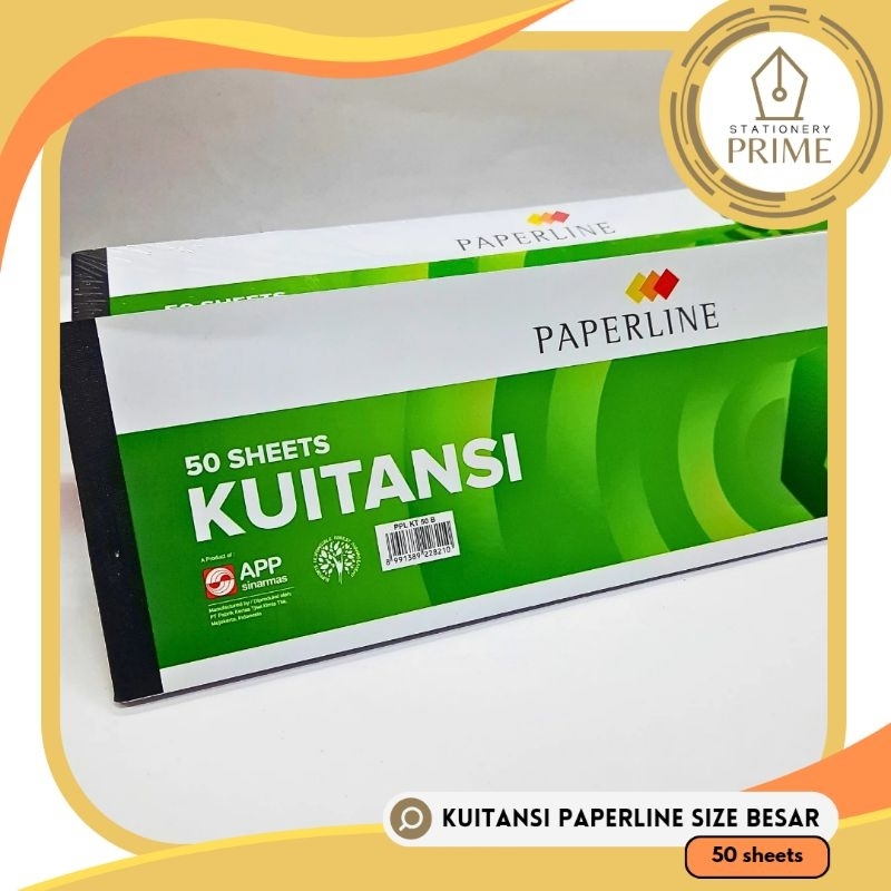 Jual Buku Kuitansi / Kwitansi Paperline Besar (1 Pack isi 10 buku ...