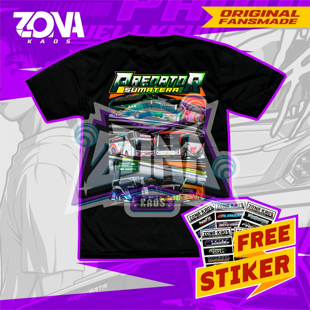Jual ( FREE STIKER ) KAOS BIS PREDATOR SUMATRA ALS NMP PUTRA PELANGI ...